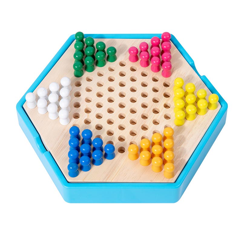 Wooden checkers children educational toys