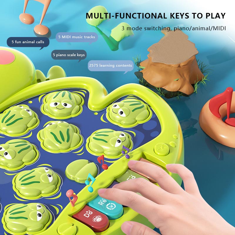 Frog Game with 2 Hammers, Hammering & Pounding Toys Toddler Early ...