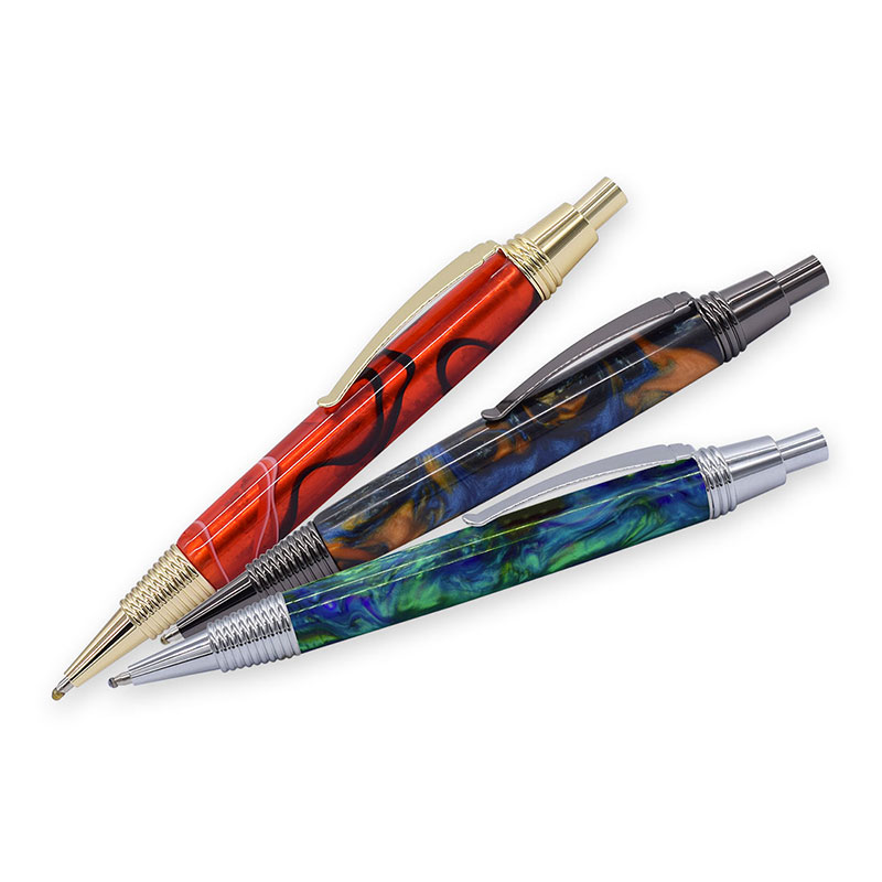 Spiral click pen kits