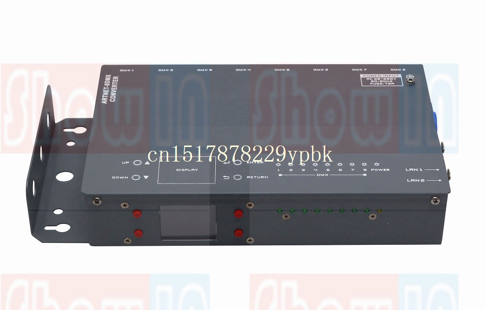 ARTNET-8DMX Converter with RDM for Tiger Touch MA Console Madrix Software Ethernet for Show ...