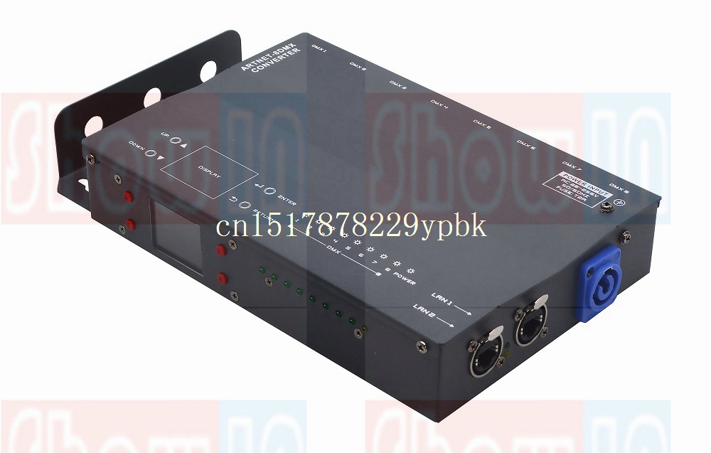 ARTNET-8DMX Converter with RDM for Tiger Touch MA Console Madrix Software Ethernet for Show ...