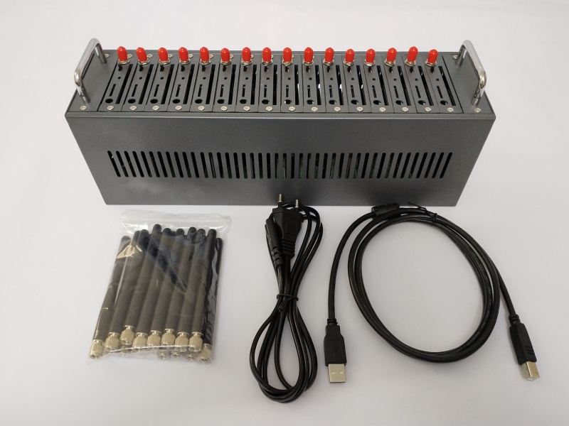 XJX 16 ports bulk sms 4g LTE modem pool SIM7600SA usb sms modem pool