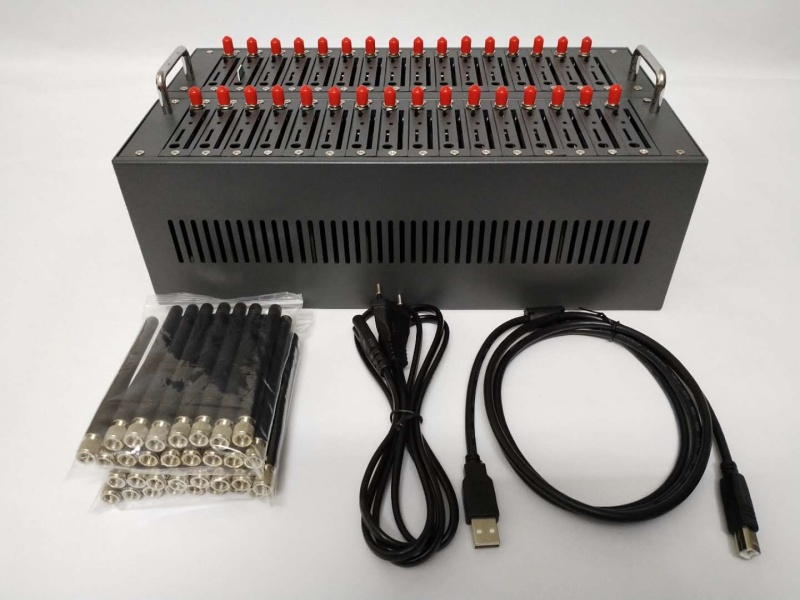 XJX factory 32 ports modem poo; 4G LTE EC25-AF voice record bulk sms ...