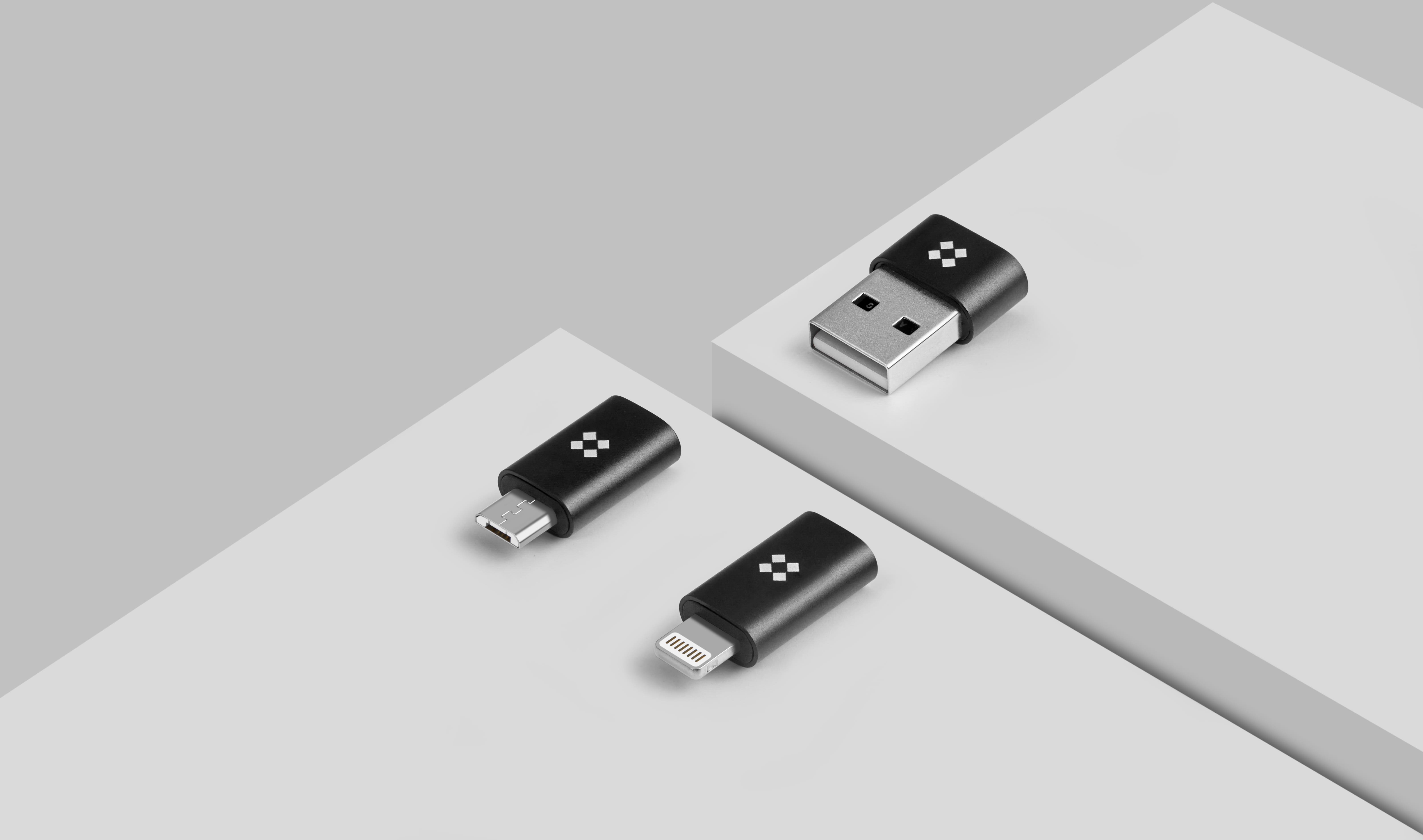 EZ Connect Package | Magnetic USB-A, Lightning & Micro Adapter Set for ...
