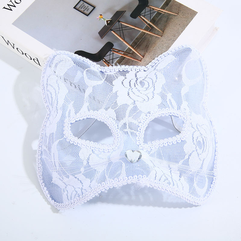 Halloween cosplay Fox Mask Lace eye mask Animal mask Half face sexy ...