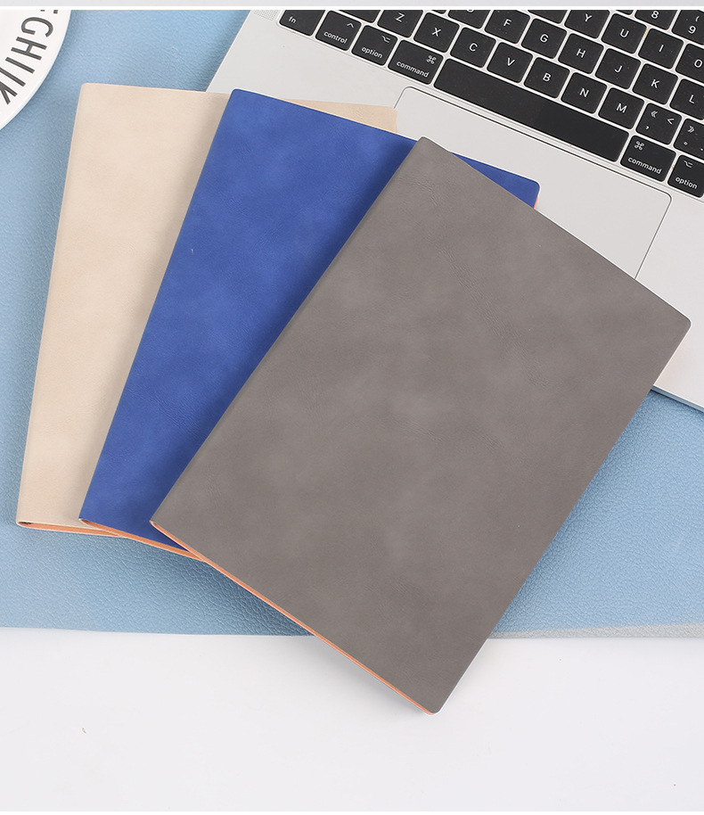 PU Yangba leather notebook B5 thick book A6 Notepad Business office a5 ...