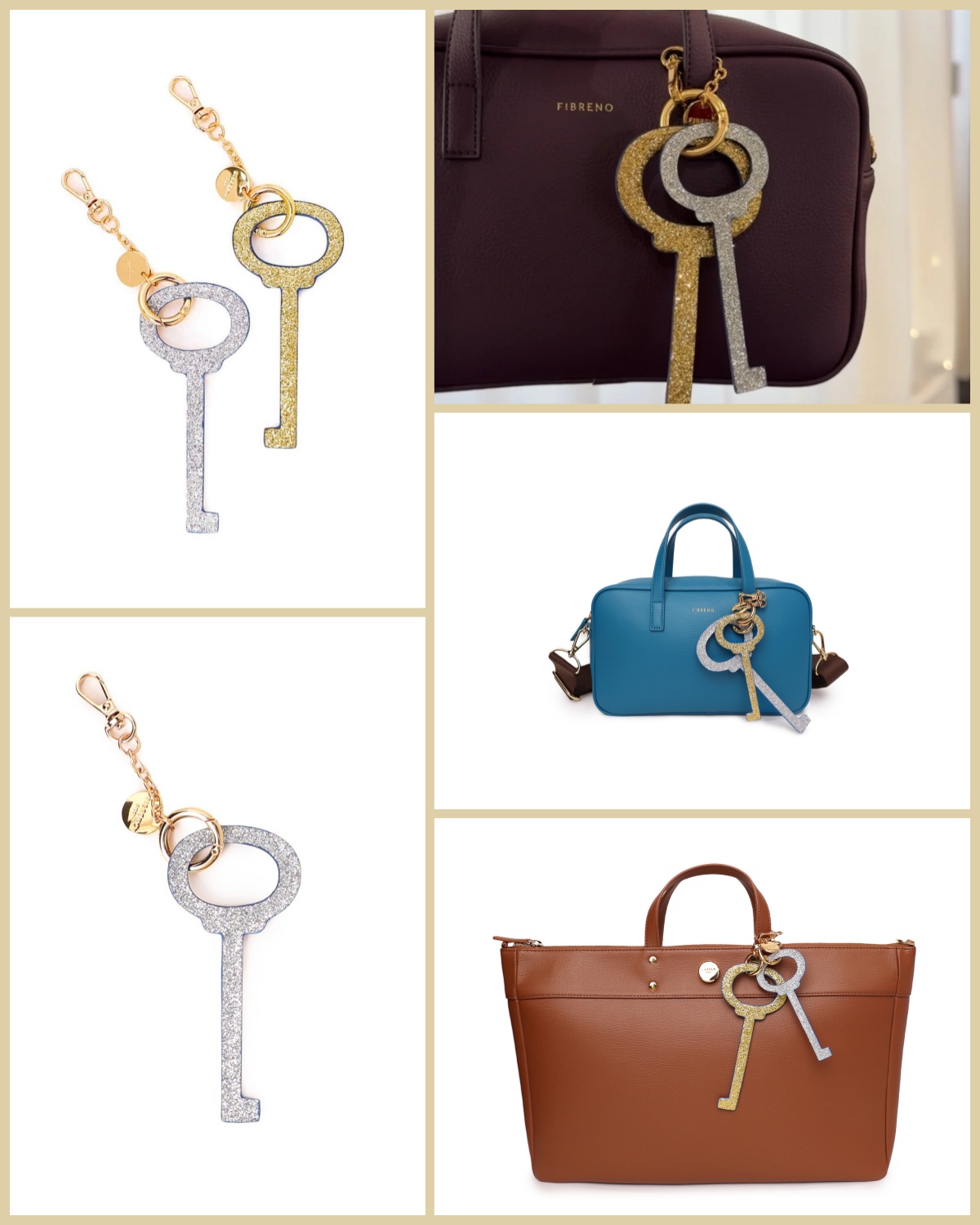 GOLDEN LOCK KEYRING_ LARGE