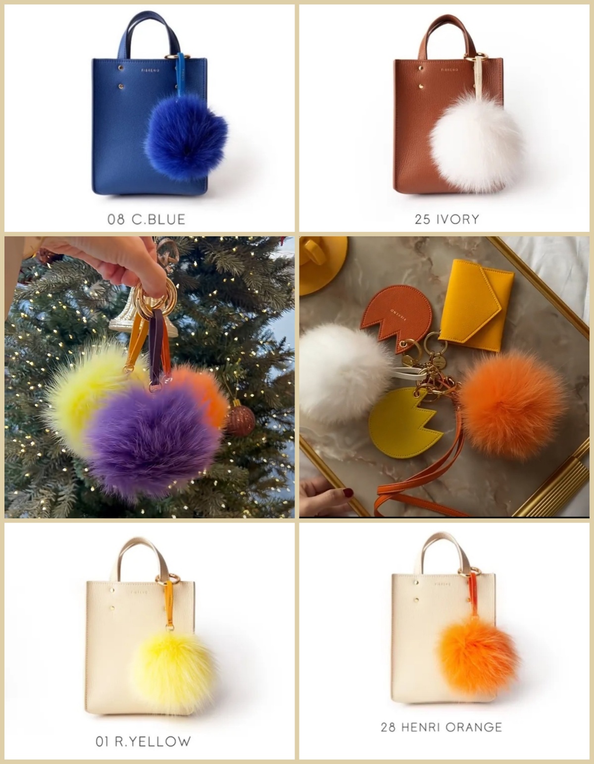 POM POM KEYRING