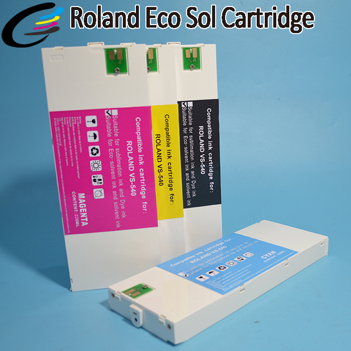440ml High Quality Eco Solvent Max Ink Cartridge with Chip Compatible ...