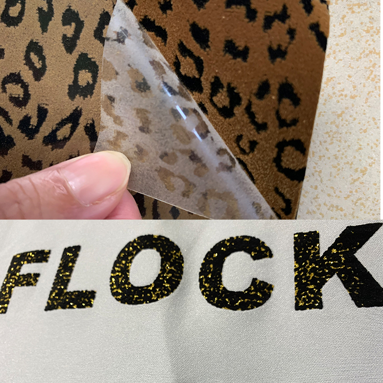 Flocking Vinyl Transfer Film gold Flock HTV Heat Press flock heat ...