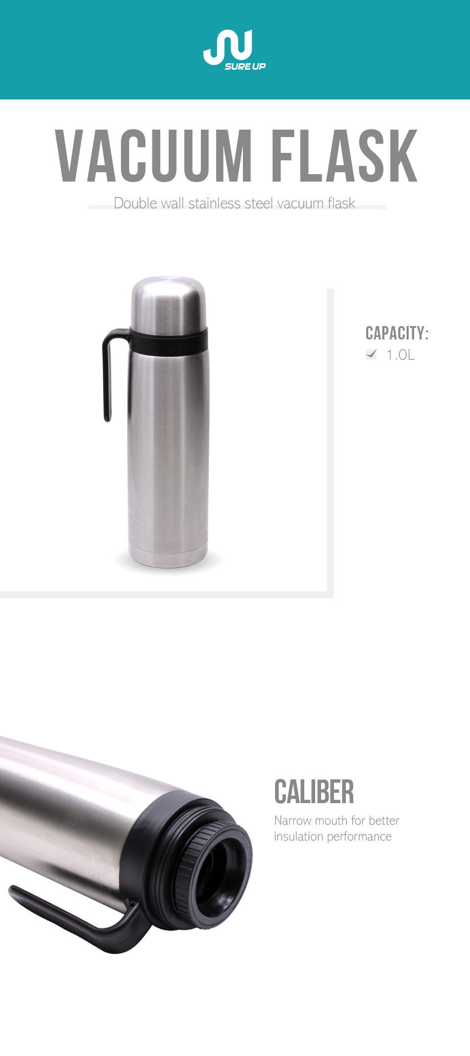 FSAS-Double wall stainless steel yerba mate thermos vacuum flask with ...