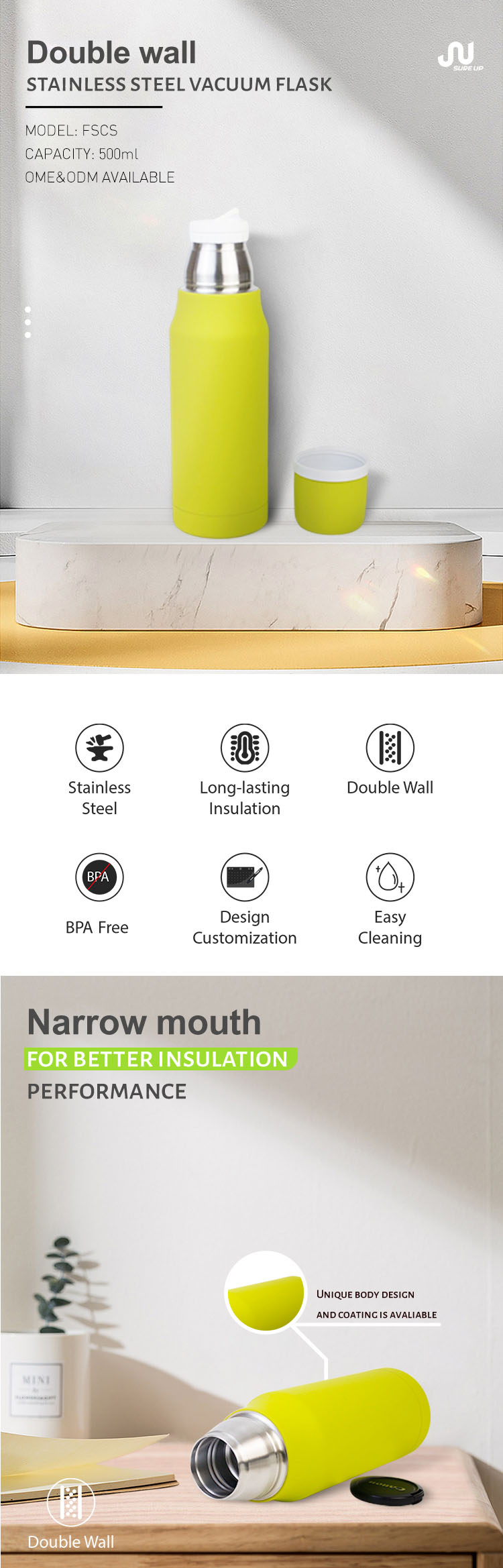 FSCS-pragmatic stainless steel unbreakable drink bottles coffee ...