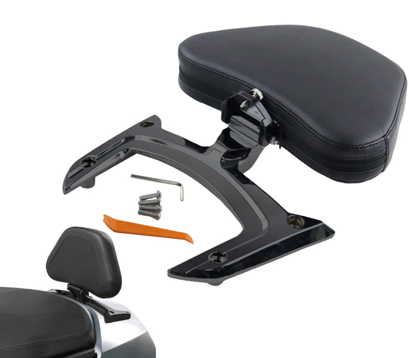 GTYMT Motocycle Passenger Backrest Rear Seat Sissy Bar Back Rest Pad ...