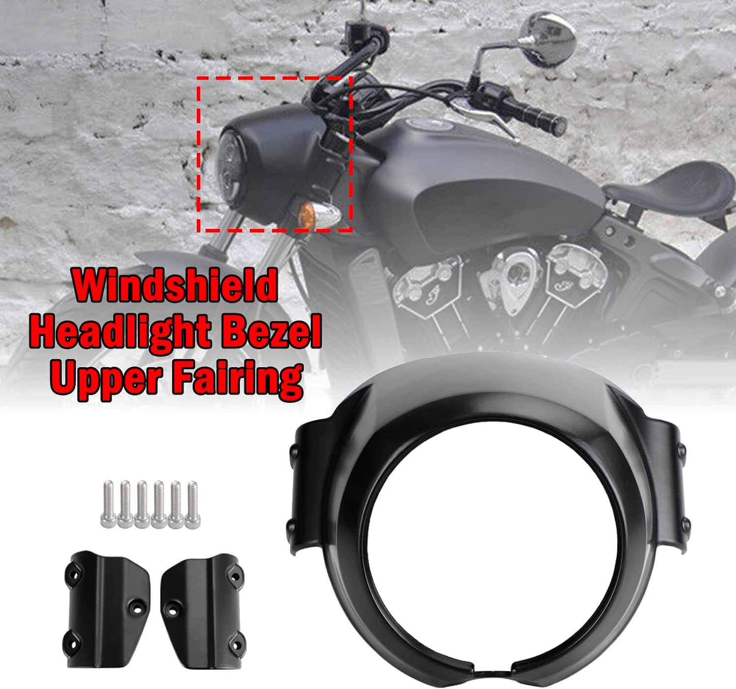 GTYMT Carbon/Black Headlight Bezel Fairing Front Head Lights Housing ...