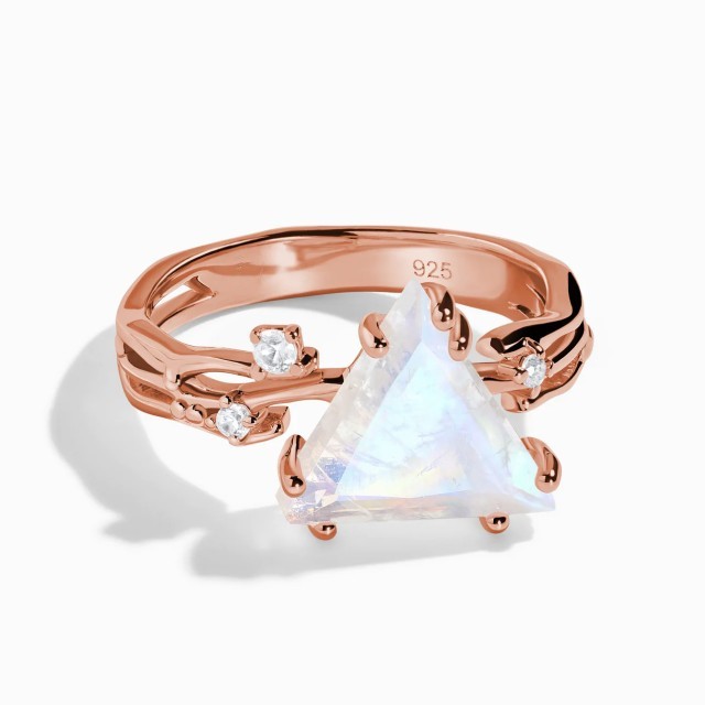 Safeina Jewellery 925 Sterling Silver / 18k Gold Plating Moonstone ...