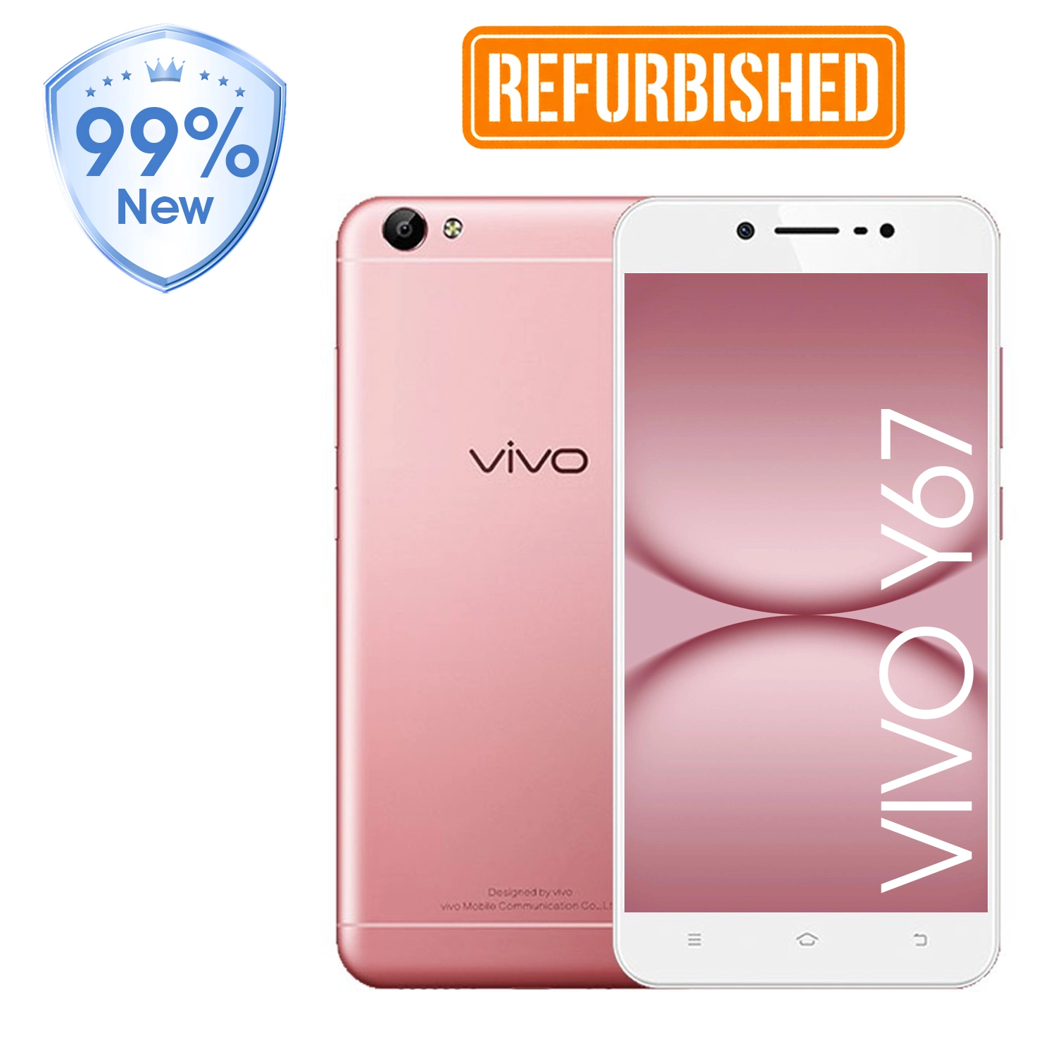 Vivo Y67 Refurbished Smartphone Pink Gold 99.9% New, 6GB RAM 128GB ROM, 5.5" IPS Display, Dual ...