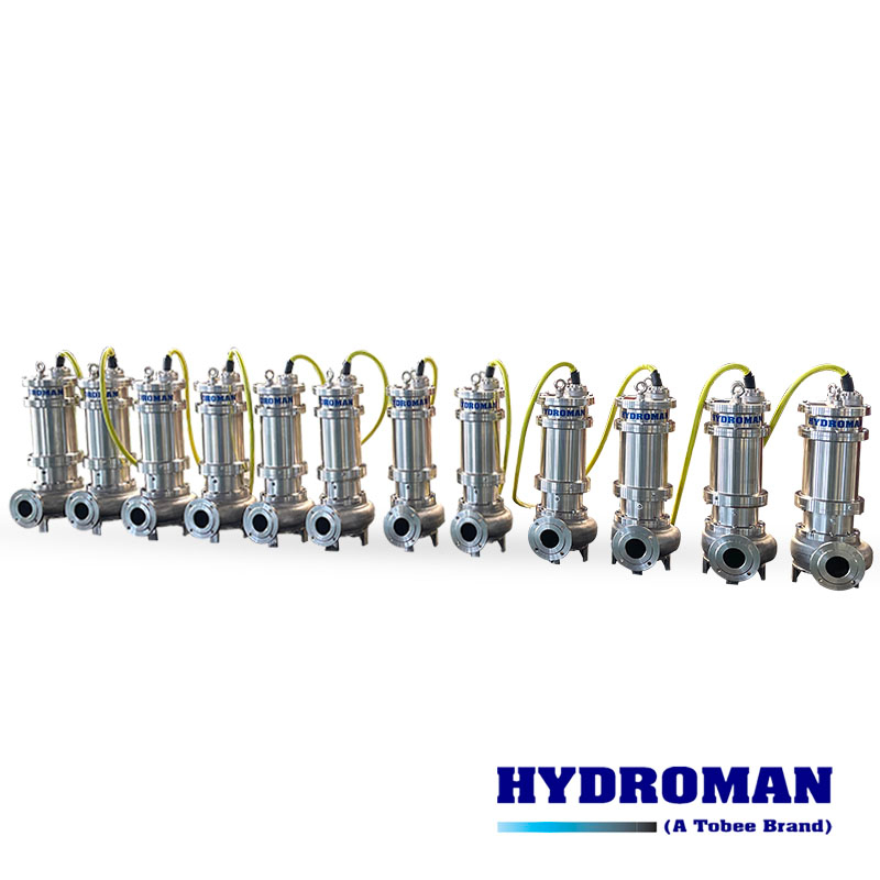 Hydroman Electric Stainless Steel Submersible Pump for Sewage Pumping ...