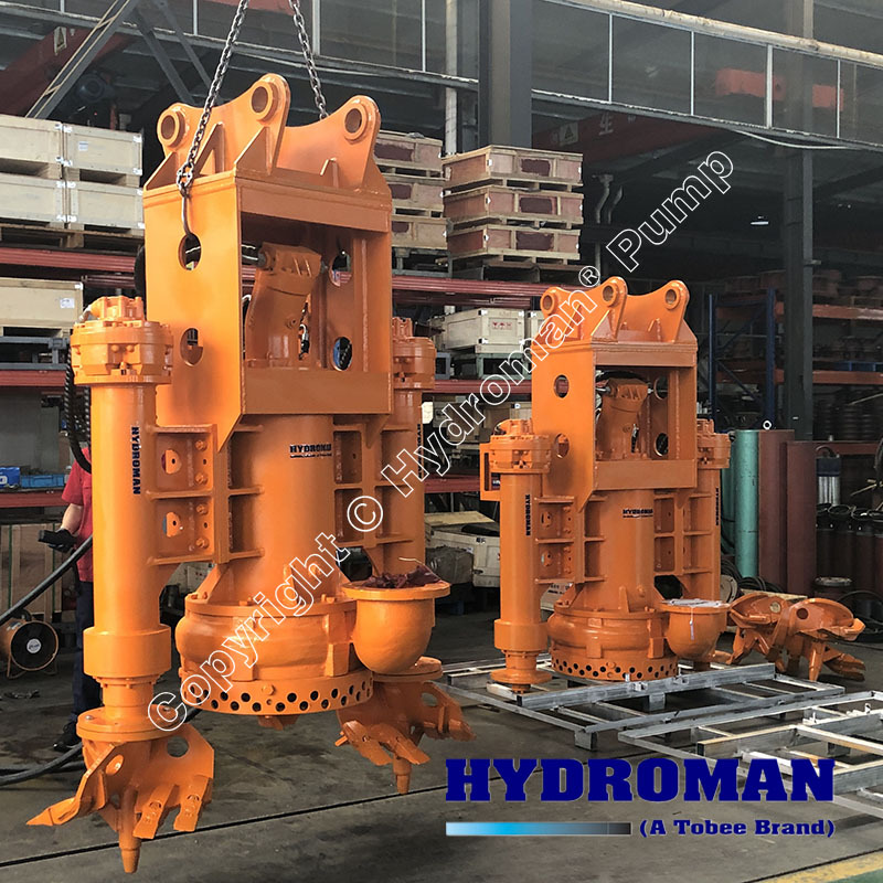 Hydraulic Submersible Sludge Sand Pumps, Excavator Mounted Submersible ...