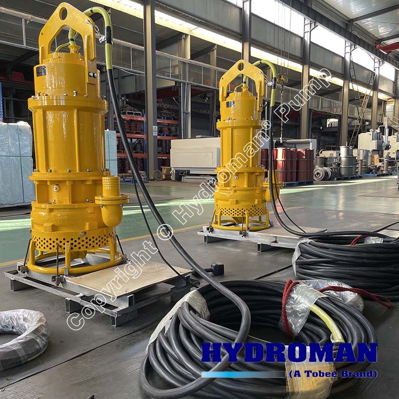 Hydroman Submersible Dredge Pumps with Electric Agitator for ...