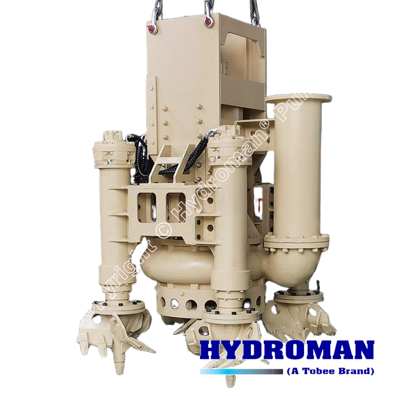 Hydroman Hydraulic Submersible Slurry Pump with 4 Side Cutters Used for ...