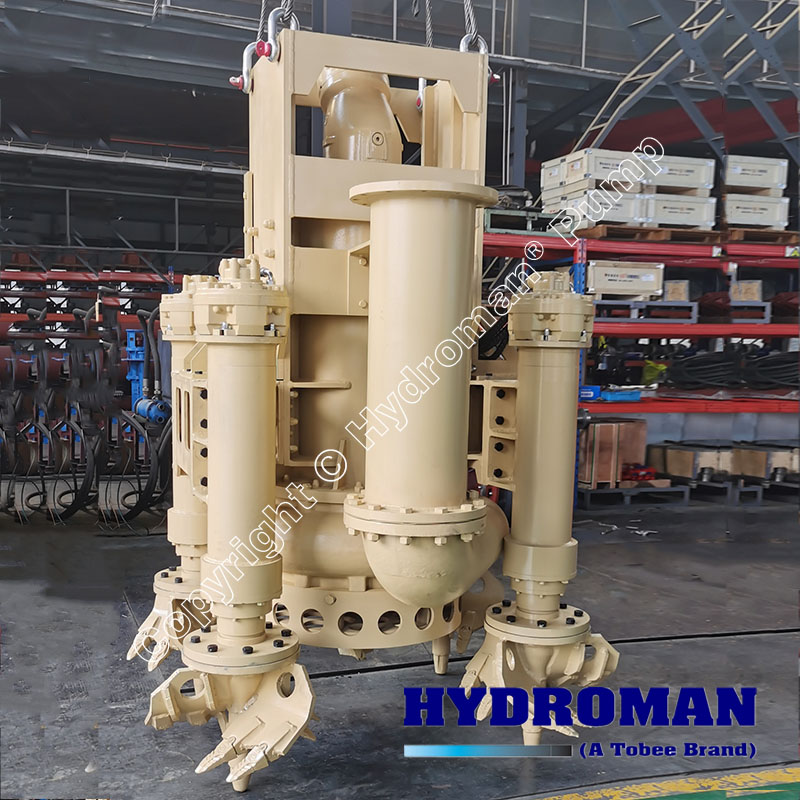 Excavator Mounted Hydraulic Slurry Pump with 4 Sides Cutters for Sea-Marine