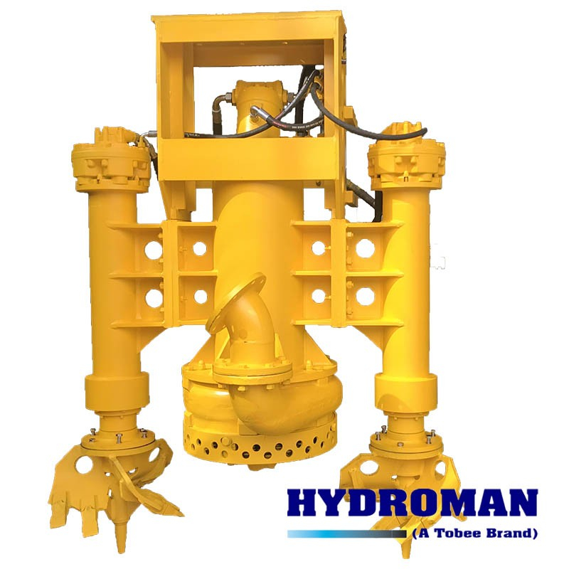 Hydroman Hydraulic Sludge Pump with Side-Mounted Dual Cutters for ...