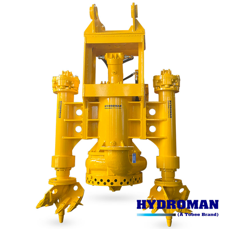 Hydroman Hydraulic Dredge Slurry Pump Installation on Hitachi Ex-200 ...