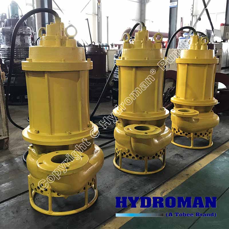 Hydroman Electric Agitator Sand Pump Loading Sand to barges that are ...