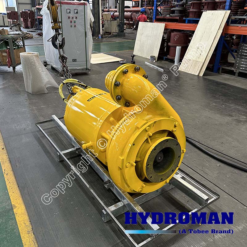High Head Submersible Slurry Grit Pump with Cooling Jacket and Agitator