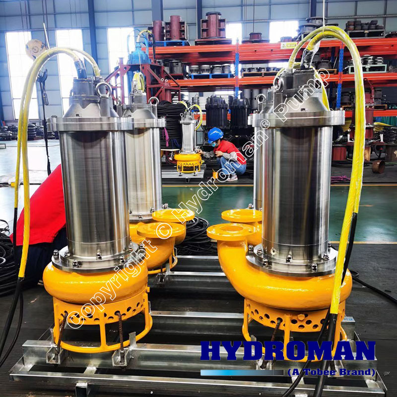 Hydroman Submersible Dewatering Gravel Pump for Removing Sludge Slurry Sand
