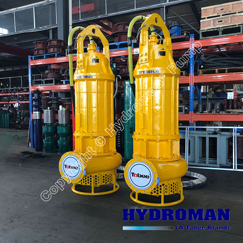 Hydroman Large Flow Submersible Waste Water Sludge Pumps for Yttrium Mining