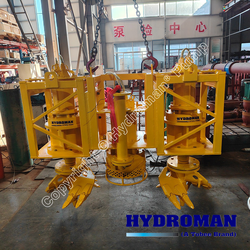 Hydroman Centrifugal 132KW Submersible Slurry Dredge Pumps for Handling ...