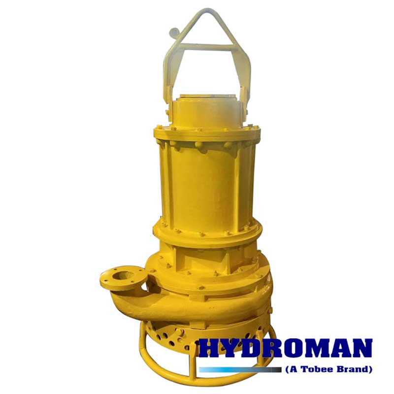 Hydroman Electric Agitator Sand Pump Loading Sand to barges that are ...
