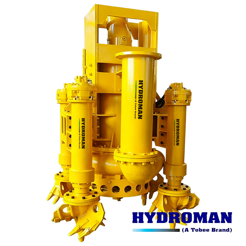 Hydroman Submersible Slurry Pump with 4 Side Cutters Installed on ...