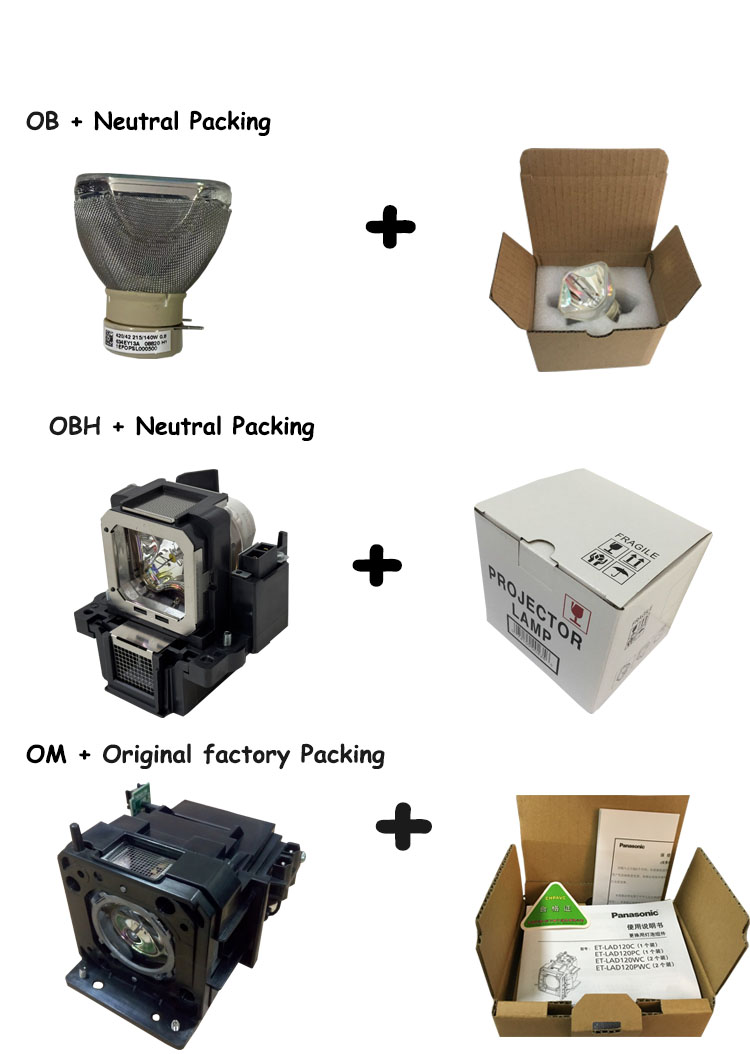 All the Projector Lamps & Packing