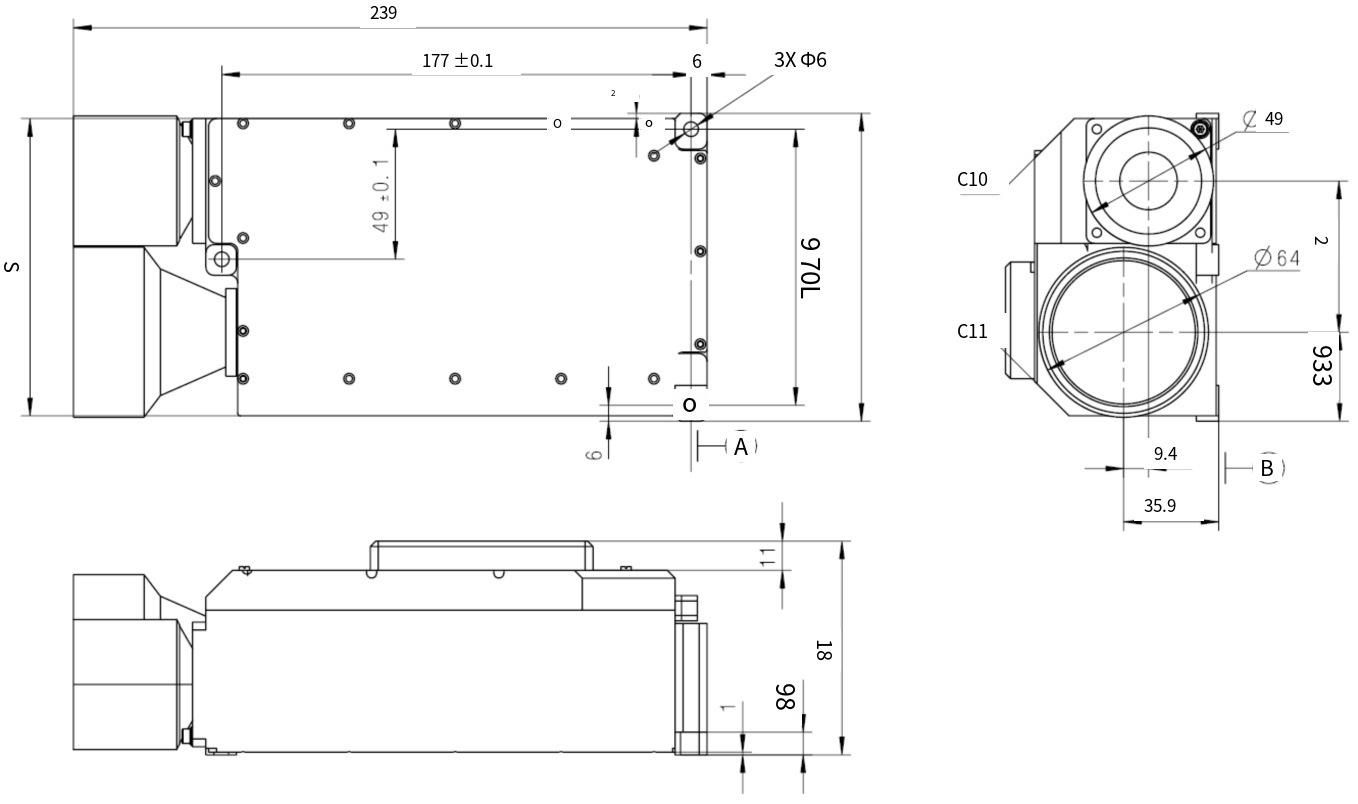 6000m Laser Rangefinder Module 6km Drone Pod Gimbal Thermal Imaging ...