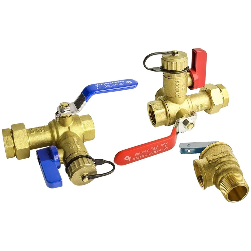 HYDRO MASTER 3/4-Inch IPS Isolator Tankless Water Heater Service Valve ...