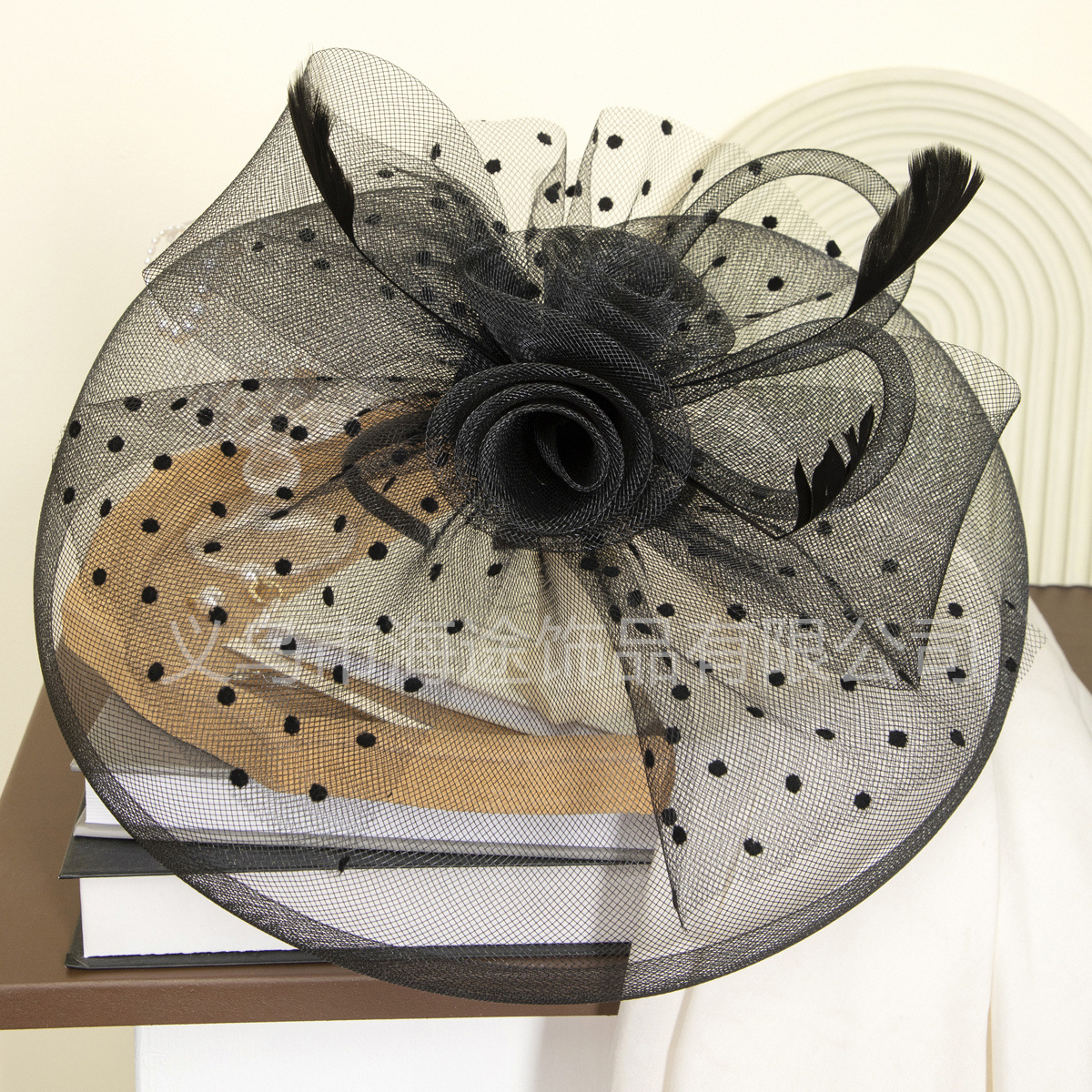 European and American mesh big headdress girls' banquet personal photo ...