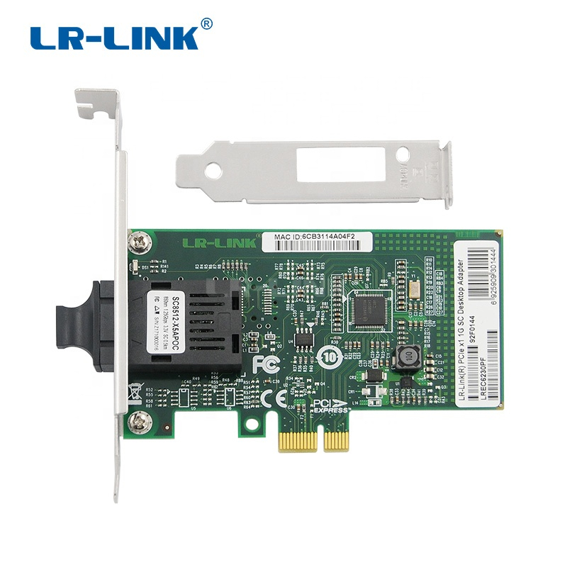 LR-LINK LREC6230PF PCIe X1 1000BASE Desktop Fiber Ethernet Adapter