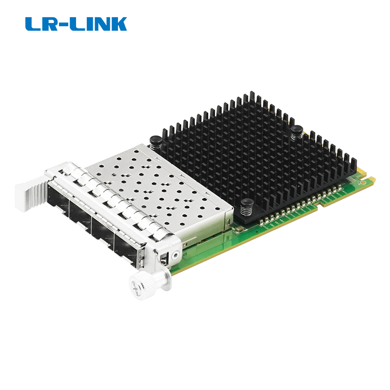 LR-LINK Brand LRES3027PF-OCP OCP 3.0 SFF Quad-Port 25Gbps SFP28 Ethernet Mezzanine Network ...