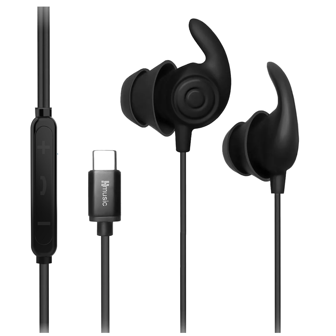 Hmusic® Noise Canceling In-Ear Earbuds, Wired w/ Mic - WE01