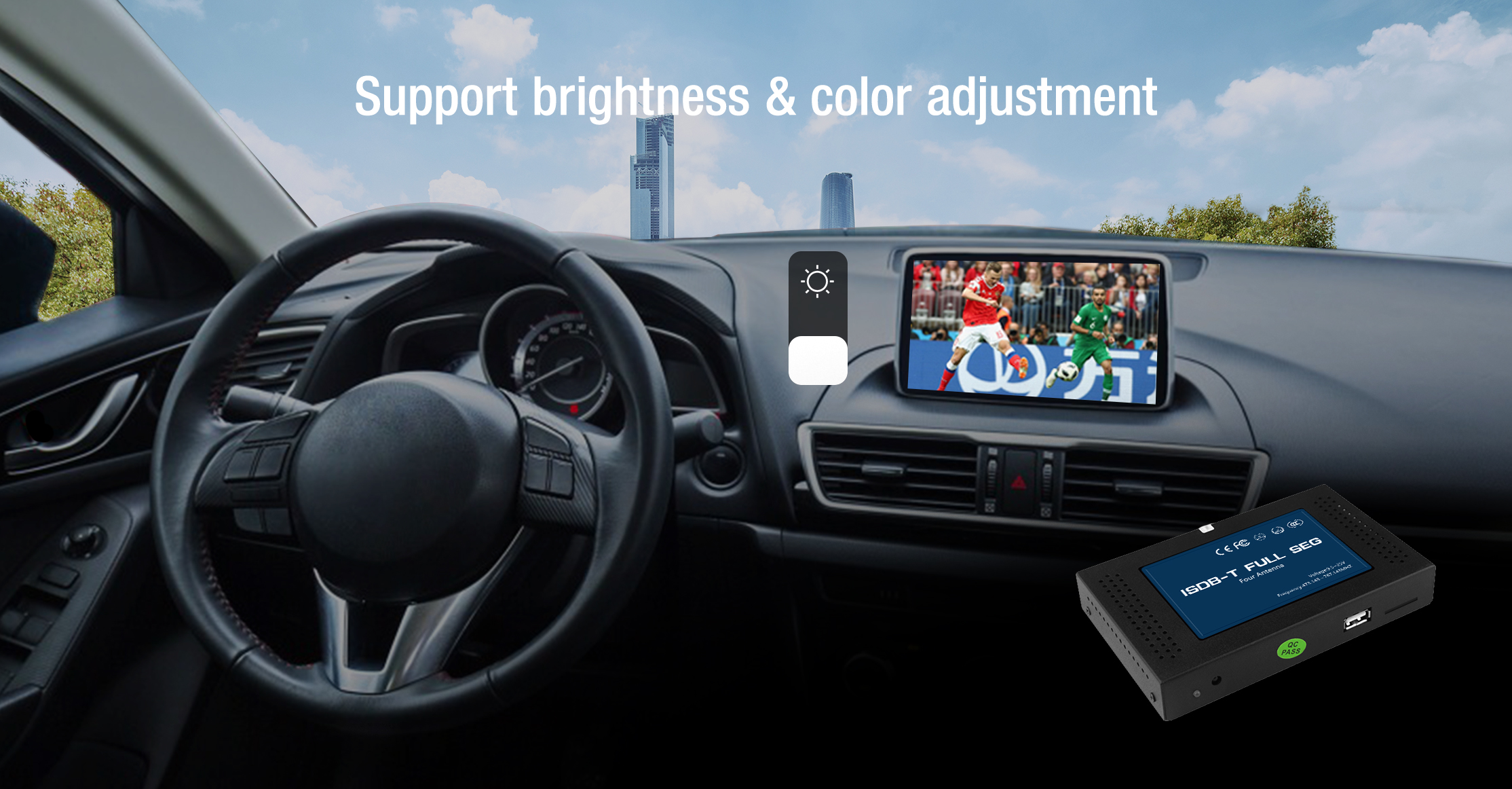 ISDB-T FULL SEG Car Digital TV(4Antenna)