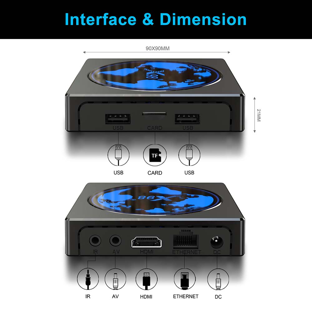 Syta Set Top Box X98mini S905W2 Android11 4GB 32GB Dual WIFI X98 Mini ...