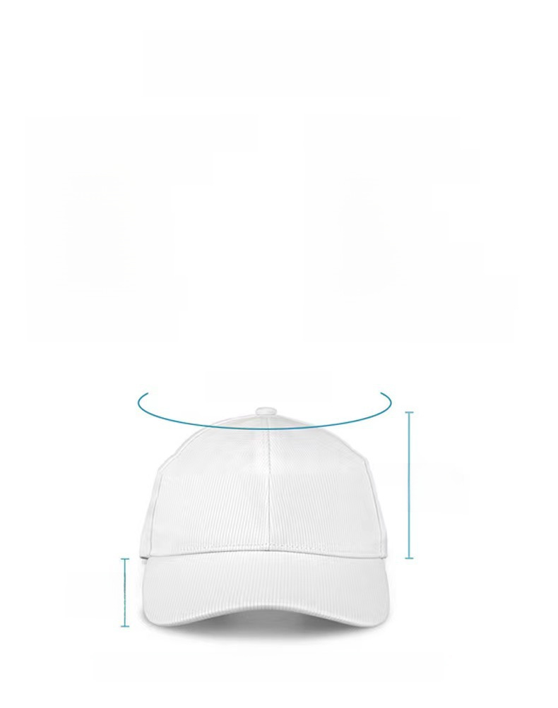 Breathable led light fiber fluorescent cap