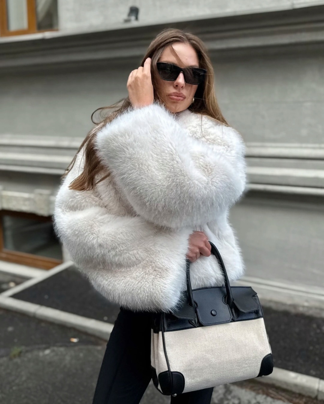 Environmentally Friendly Faux Fur Coat