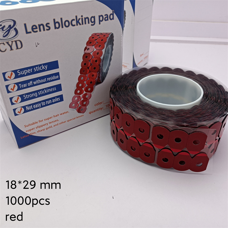 Lens blocking pad (Red 1000 pcs）
