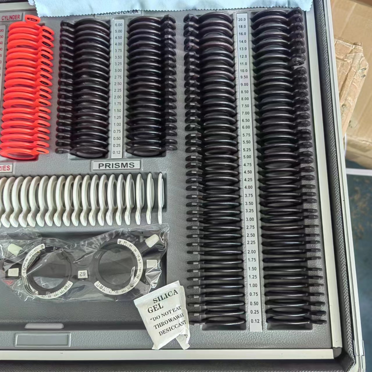 Optometry box trial lens set(266 pcs plastic)