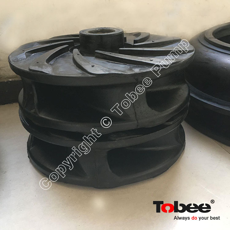 Centrifugal Slurry Pump Part Rubber Impeller E4147R55