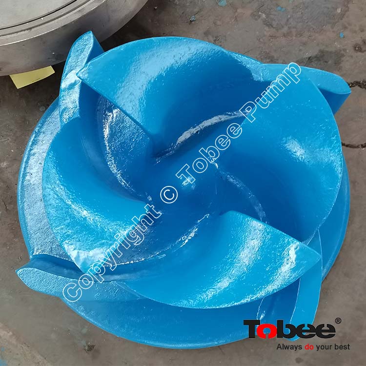 Horizontal Forth Slurry Pumps Wearing Parts Impeller FAHF6056QU1A05