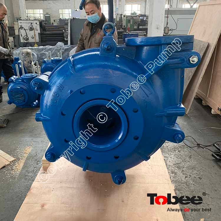 Rubber Lined 10x8E-M Slurry Pump with centrifugal expeller seal